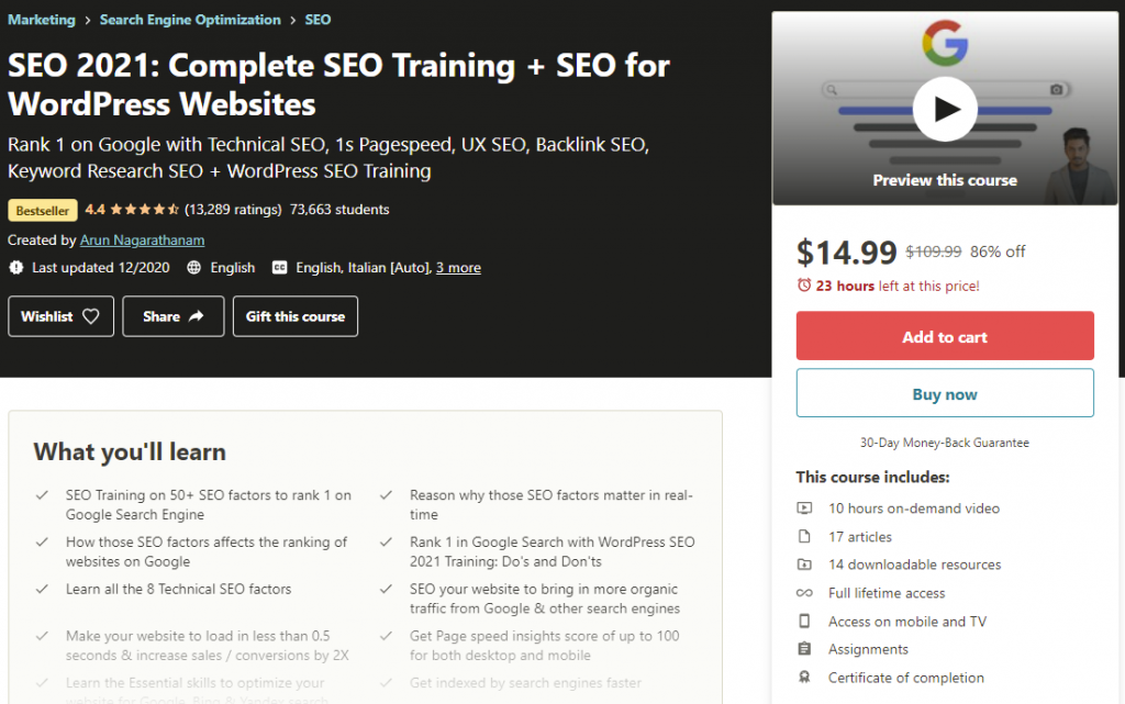 Best SEO Training Courses in 2021 (Free and Paid)